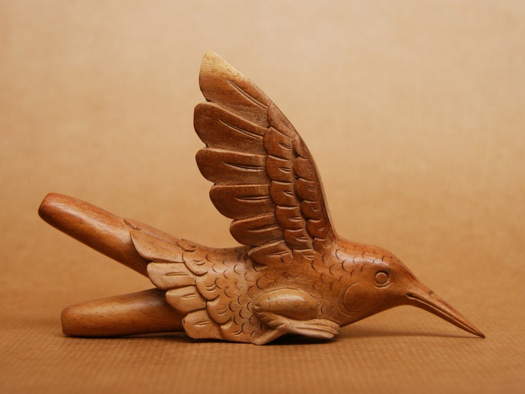 Kuripe Hummingbird Tailfeather (aka Kuripe, blowpipe, self-applicator for Rapé) at Katukina ...